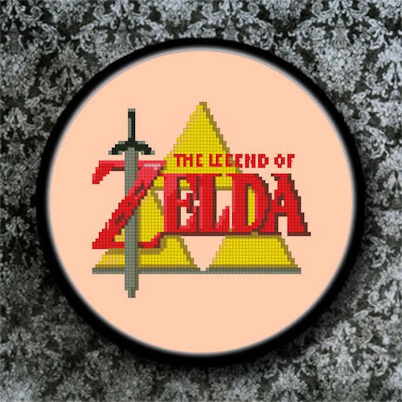 PDF Cross Stitch Pattern, Zelda, Downdloader Cross Stitch Chart - Etsy