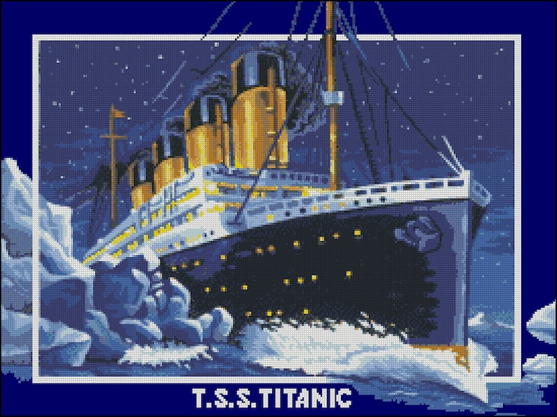 Cross Stitch Pattern, Titanic - Etsy