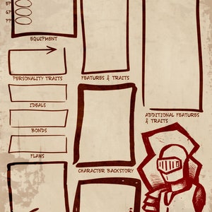 Sketch Character Sheet - Etsy