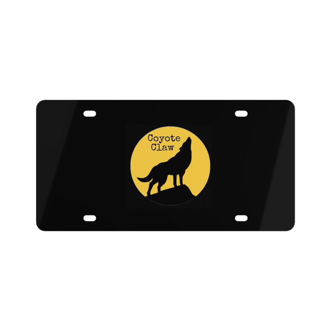 Coyote Claw License Plate - Etsy