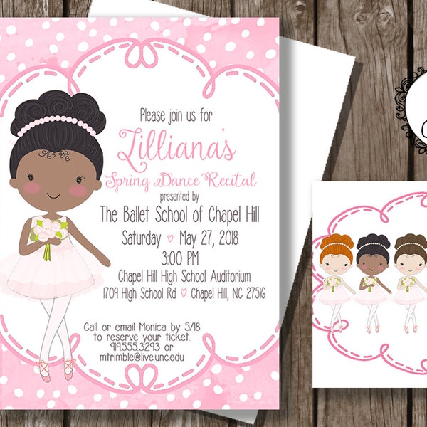 Dance Recital Invitation - Etsy