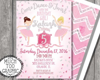 Dance recital invitation | Etsy