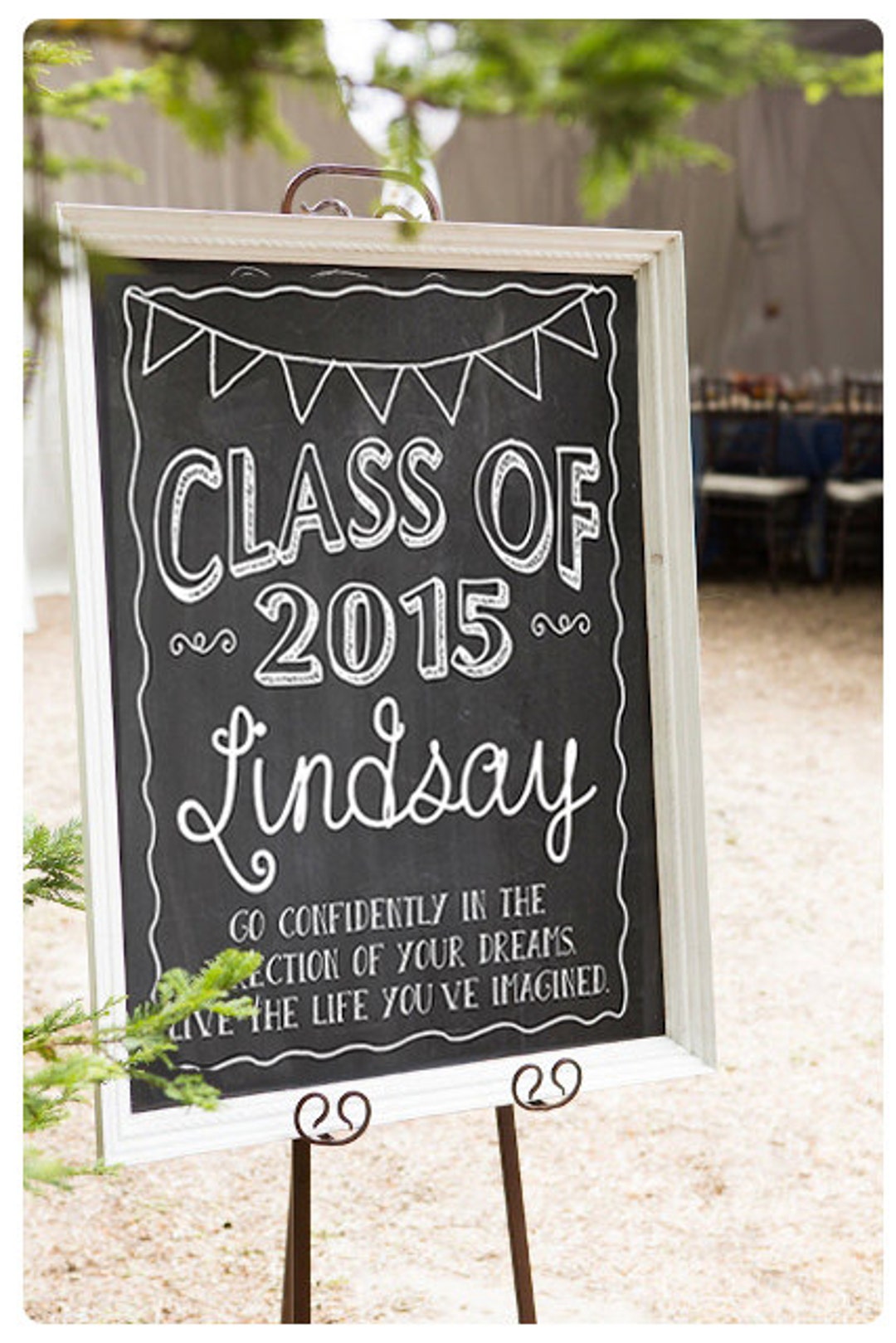 CUSTOM Graduation Chalkboard Sign for Senior Portraits Class of 2022 ...