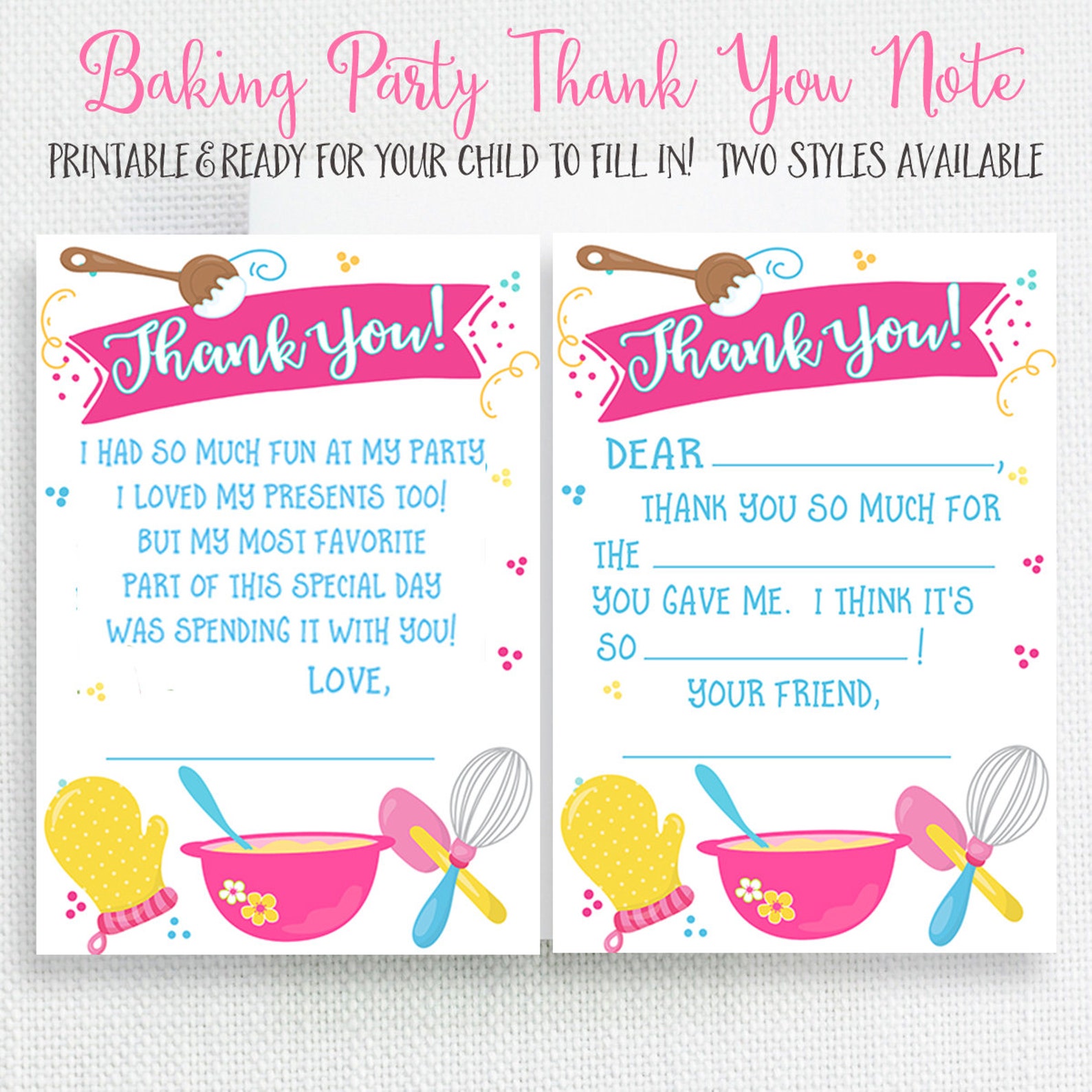 Baking Birthday Party Invitation Little Baker Invitation - Pastry Chef ...