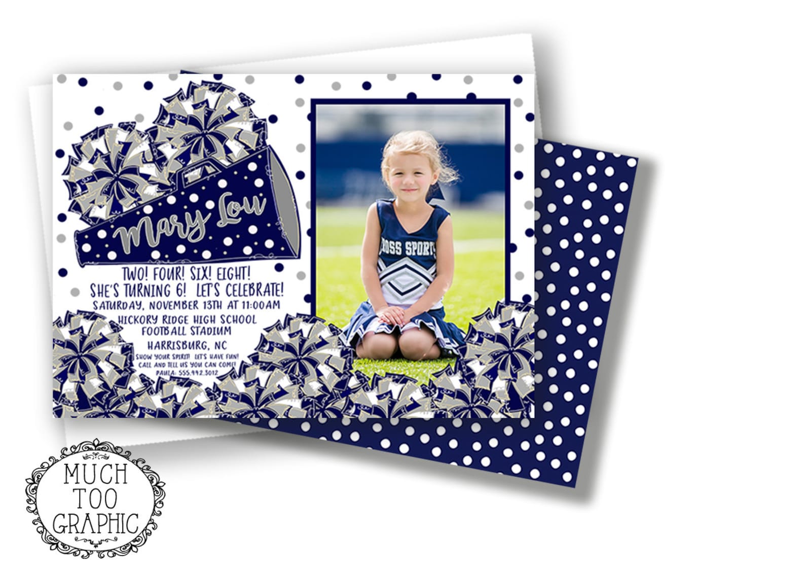 Cheerleading Birthday Invitation Cheer Banquet Cheerleader | Etsy