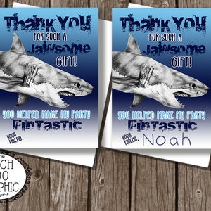 Scary Shark Birthday Invitation Fintastic Birthday Invitation Swimming ...