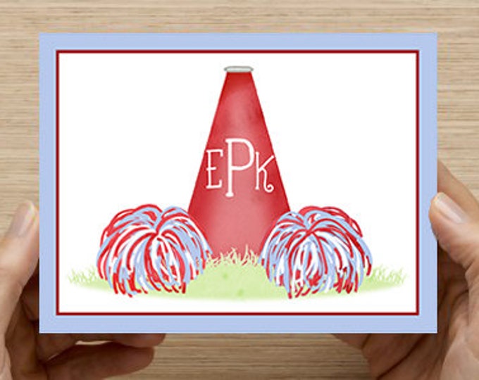 Cheerleader Note Cards Team Gifts Coach Gift Thank You Notes Party ...