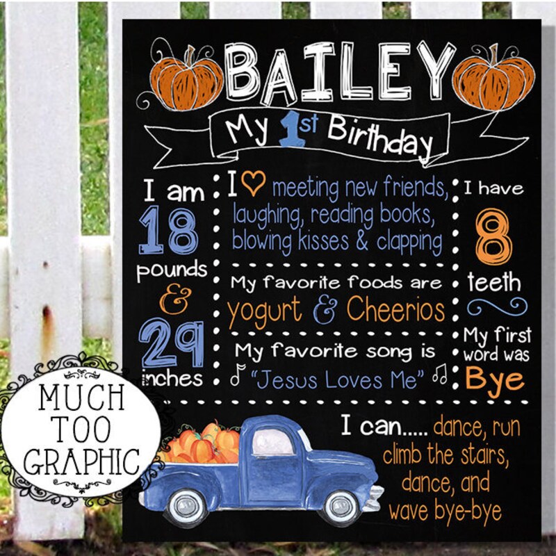 Birthday Chalkboard Sign - Etsy