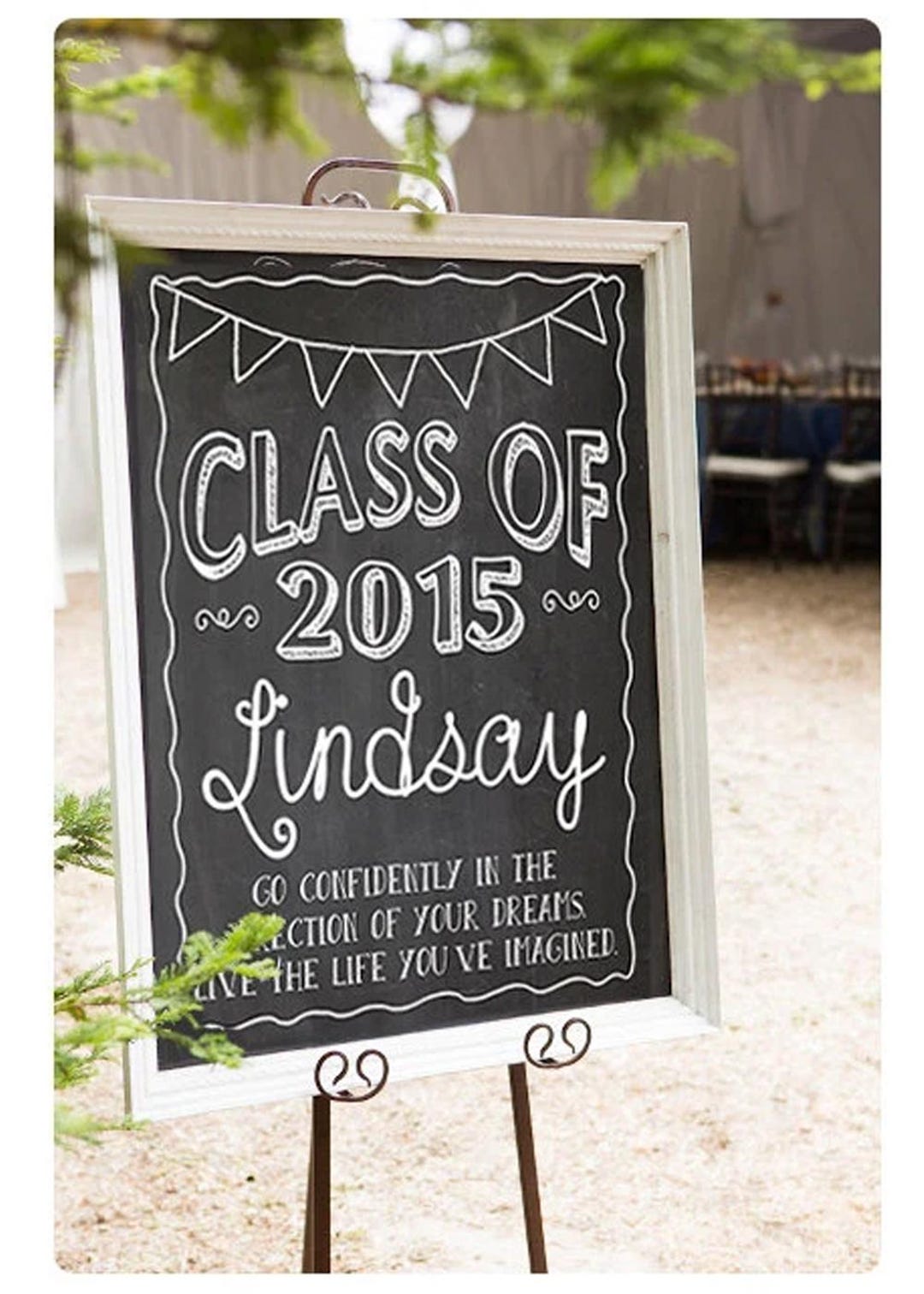 CUSTOM Graduation Chalkboard Sign for Senior Portraits Class of 2022 ...