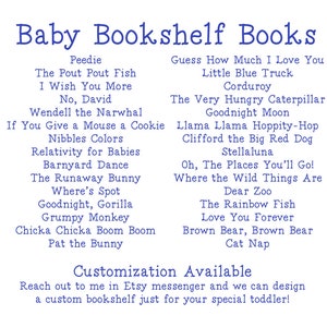 Baby Bookshelf Print - Toddler Book Stack - Children's Books - Books ...