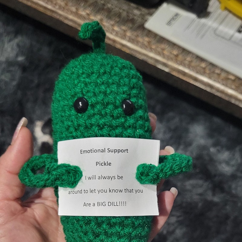 Emotional Support Pickle - Etsy