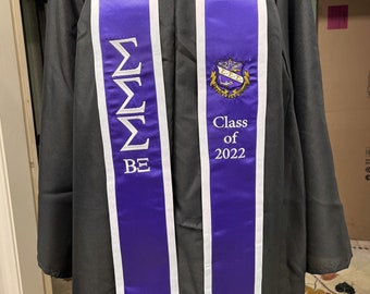 Sigma Sigma Sigma Graduation Sash Stole - Etsy