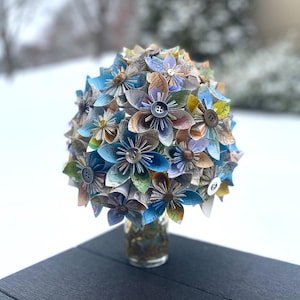 Map Bouquet, Wedding Bouquet, Kusudama Flowers, Kusudama Bouquet, Map ...