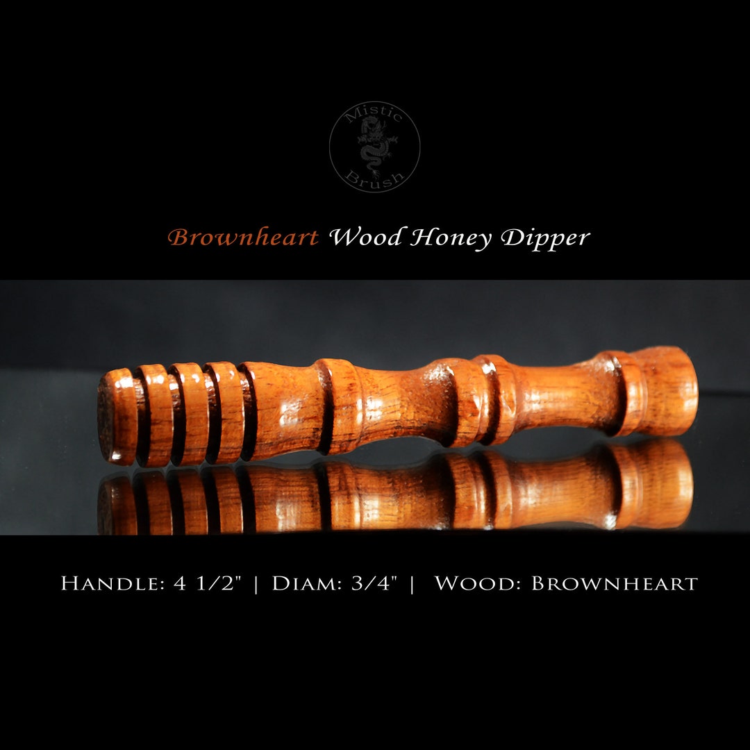 Wooden Honey Dipper Unique Design Hand Turned Hand Made - Etsy