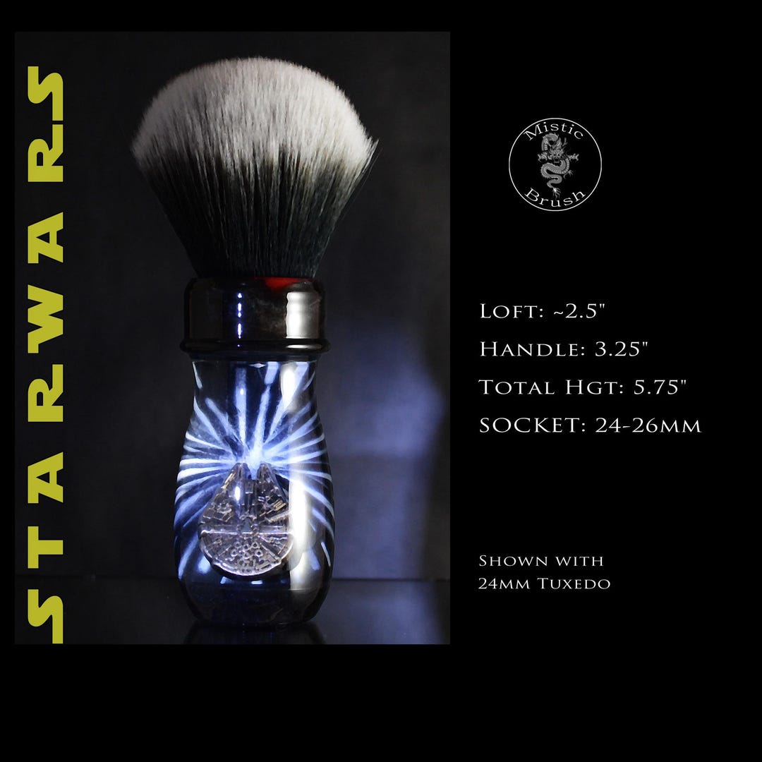Shaving Brush, Resin and Darth Vader, Size 24-26mm, Men's or Women's ...