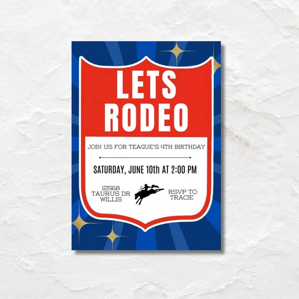 Rodeo Back Number - Etsy