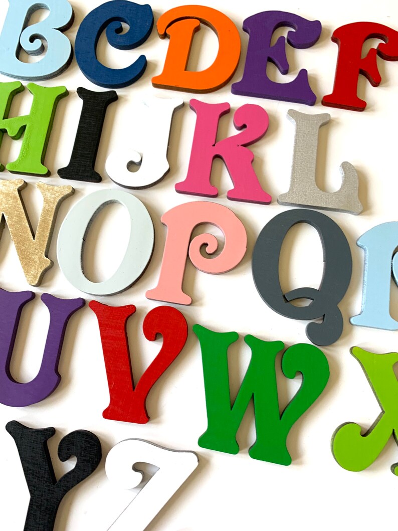 Personalised Wooden Letters Victorian Font Wall Art Single - Etsy