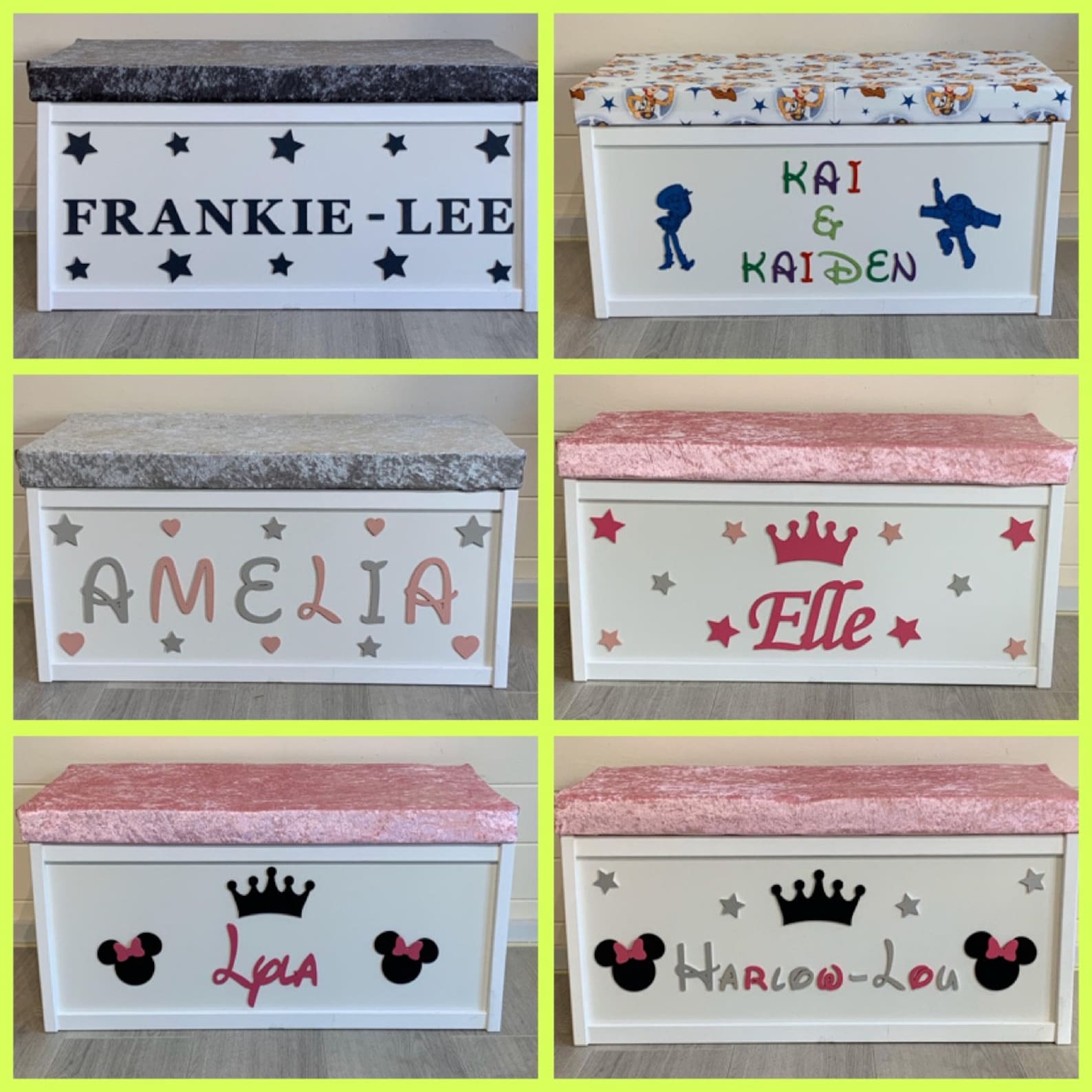 Kids Toy Box Wooden Tidy Benches Storage Unit White Chest - Etsy