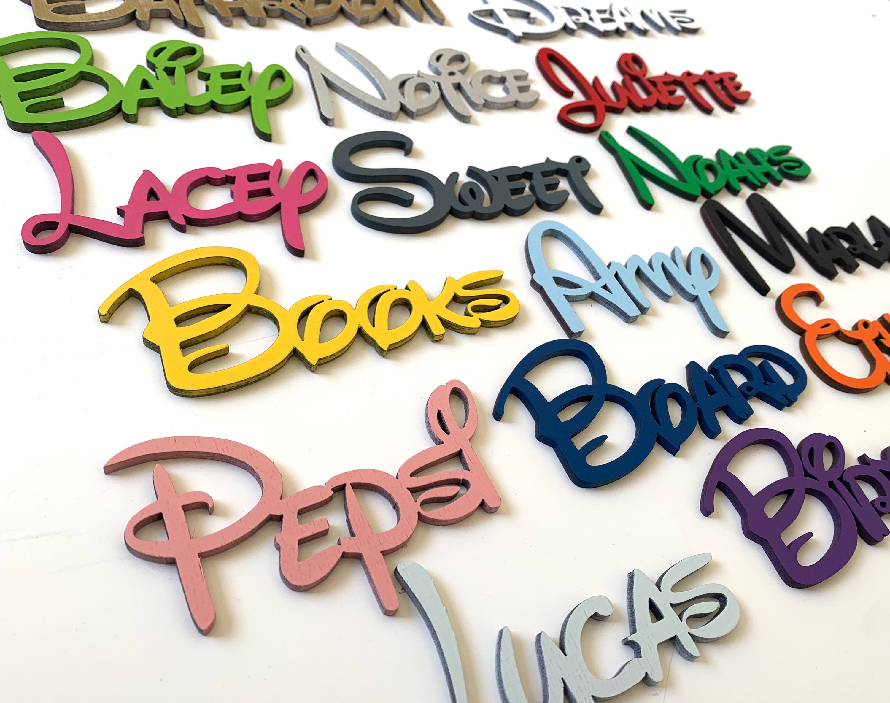 Personalised Wooden Names Made to Order per Letter Wall Art - Etsy