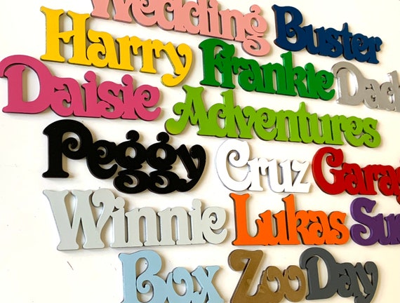 Personalised Wooden Victorian Names Door Plaque Laser Cut - Etsy