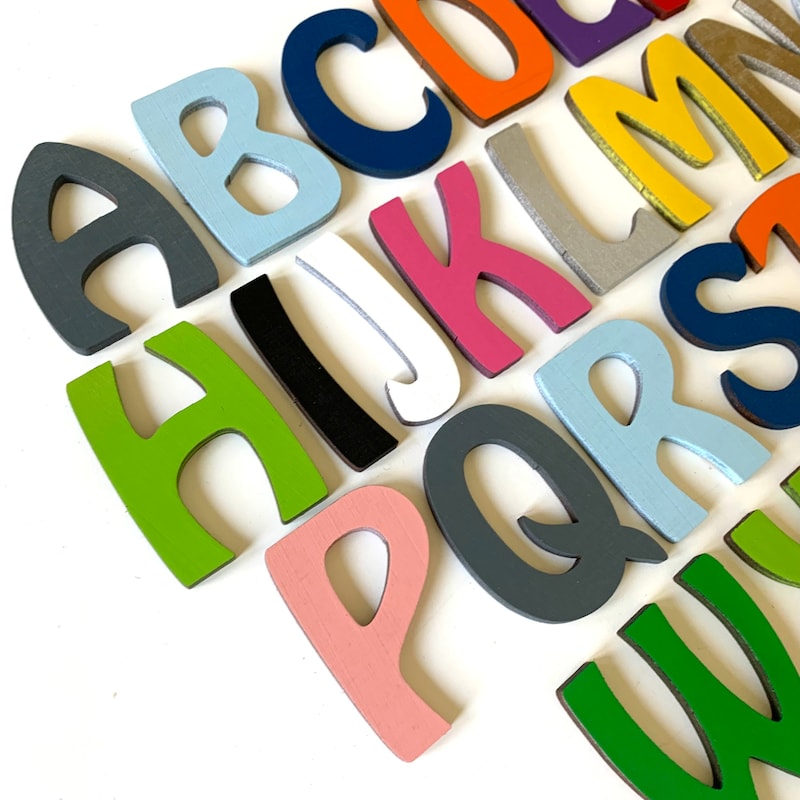 Small Colored Letters - Etsy UK