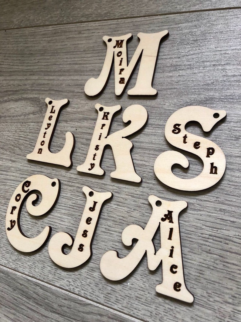 Personalised Wooden Names Keyring Laser Cut Only 3.50 per - Etsy