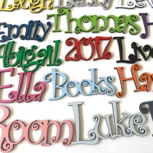 CURLZ Wooden Letters, Personalised Disney Names, Made to Order,per ...