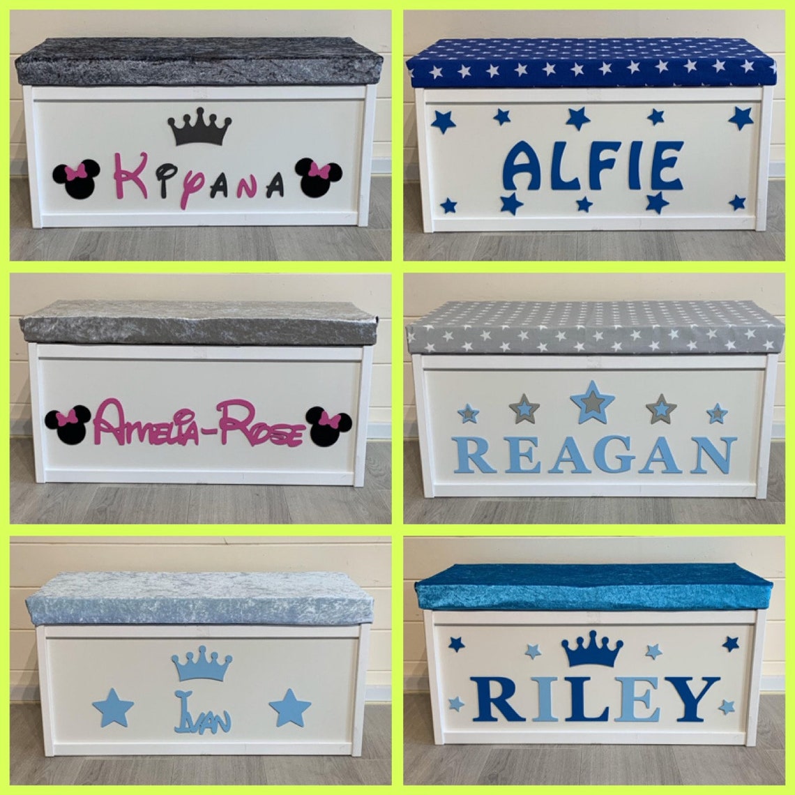 Personalised Toy Box Custom Bespoke Wooden Toy Box Large - Etsy