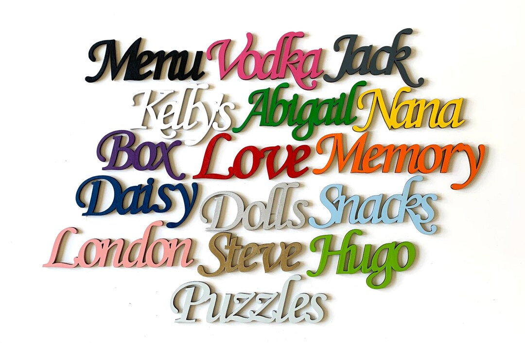 Toy Box Wooden Letters and Names, Wall Art, Personalised Names Door ...