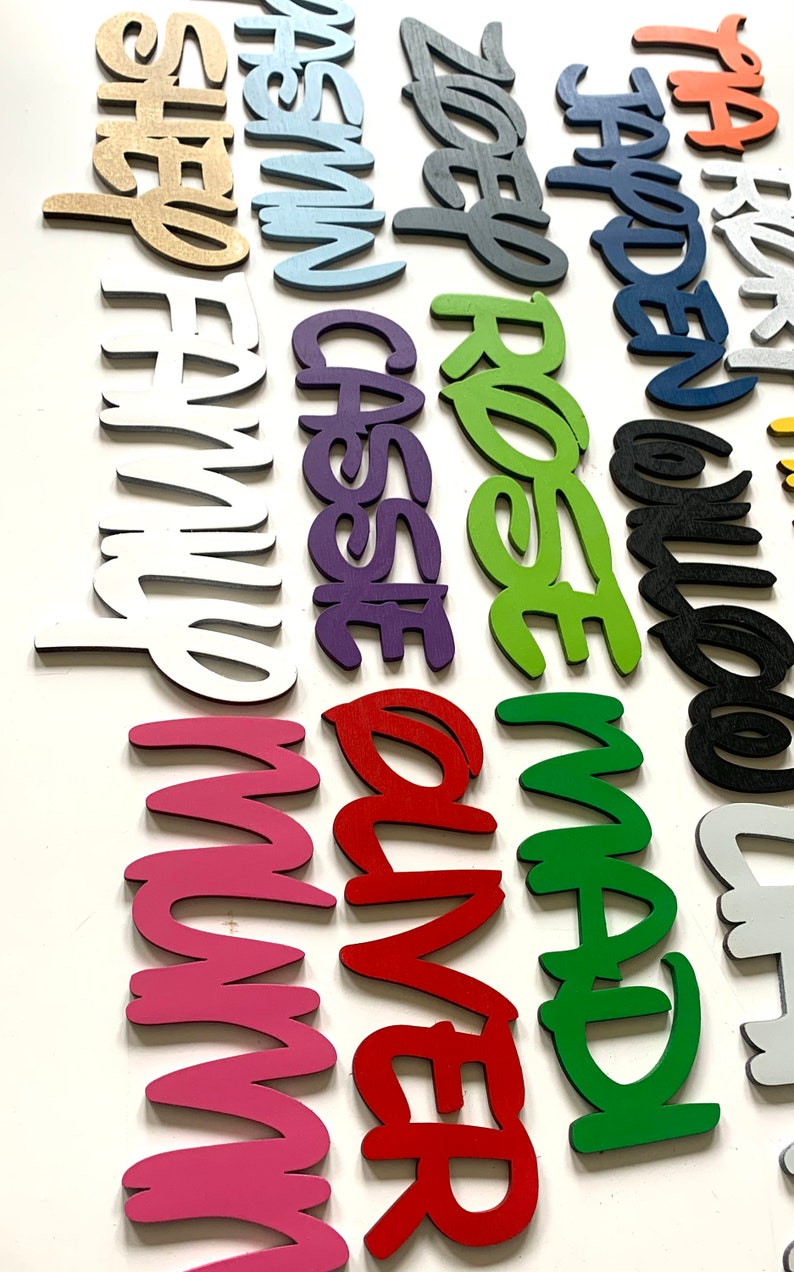 Personalised Wooden Names, Disney Font, Laser Cut, per Letter ...