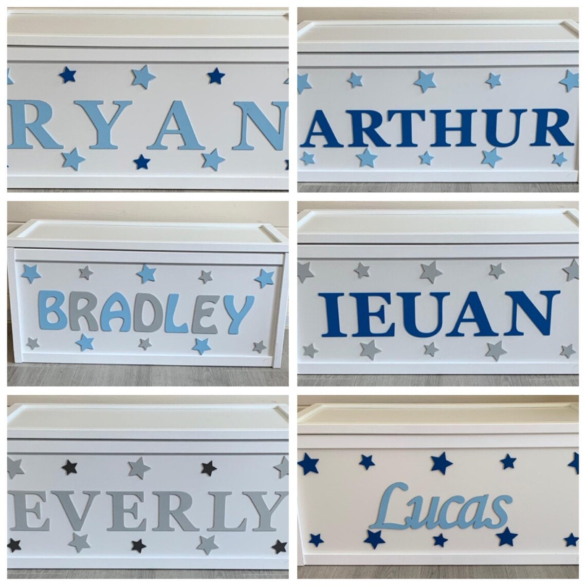 Kids Toy Box Wooden Tidy Benches Storage Unit White Chest | Etsy