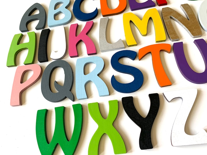 Standard Wooden Letters, Painted for Free, Wooden Names, Wall Art ...