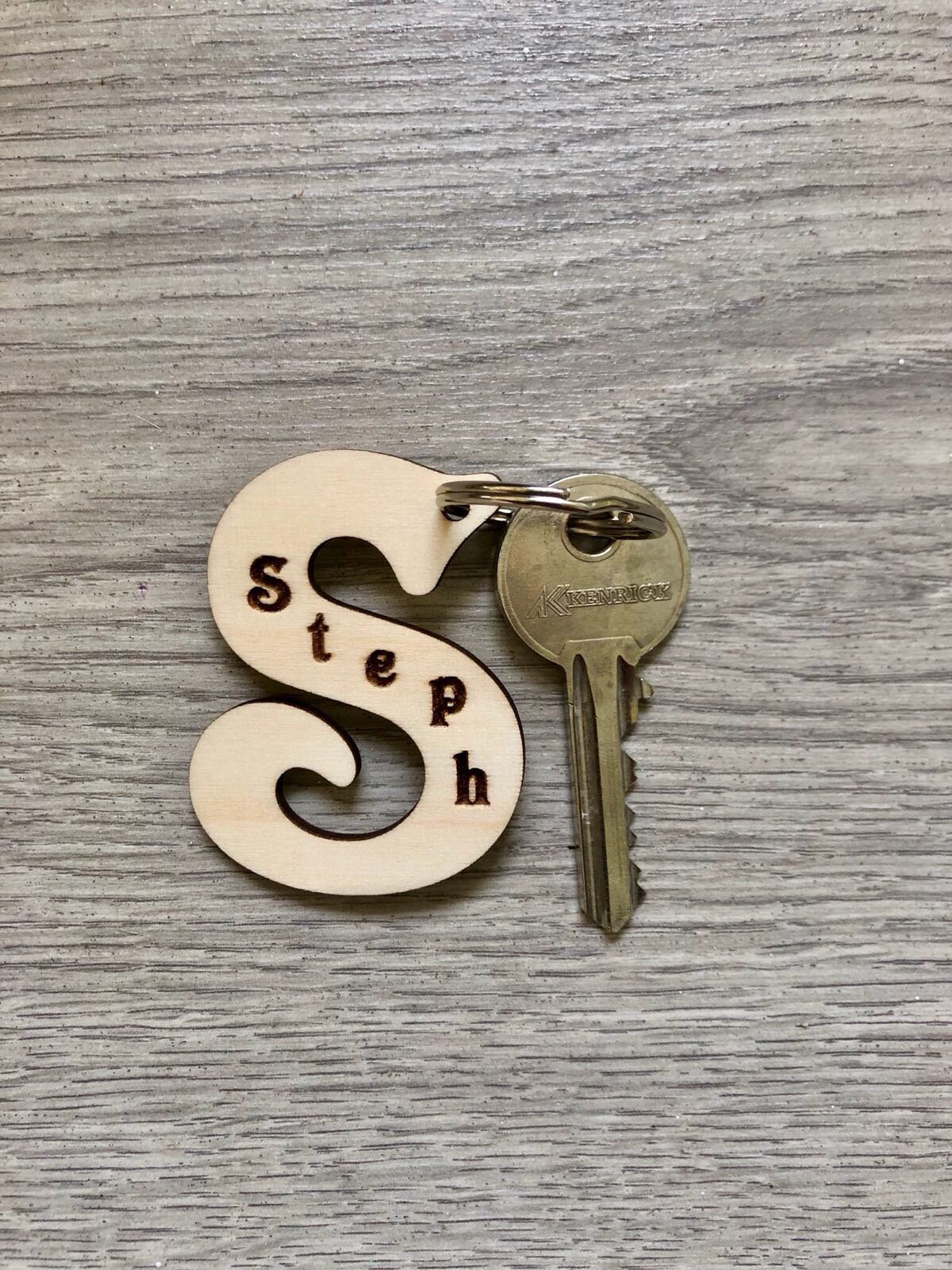 Personalised Wooden Names Keyring Laser Cut Only 3.50 per - Etsy