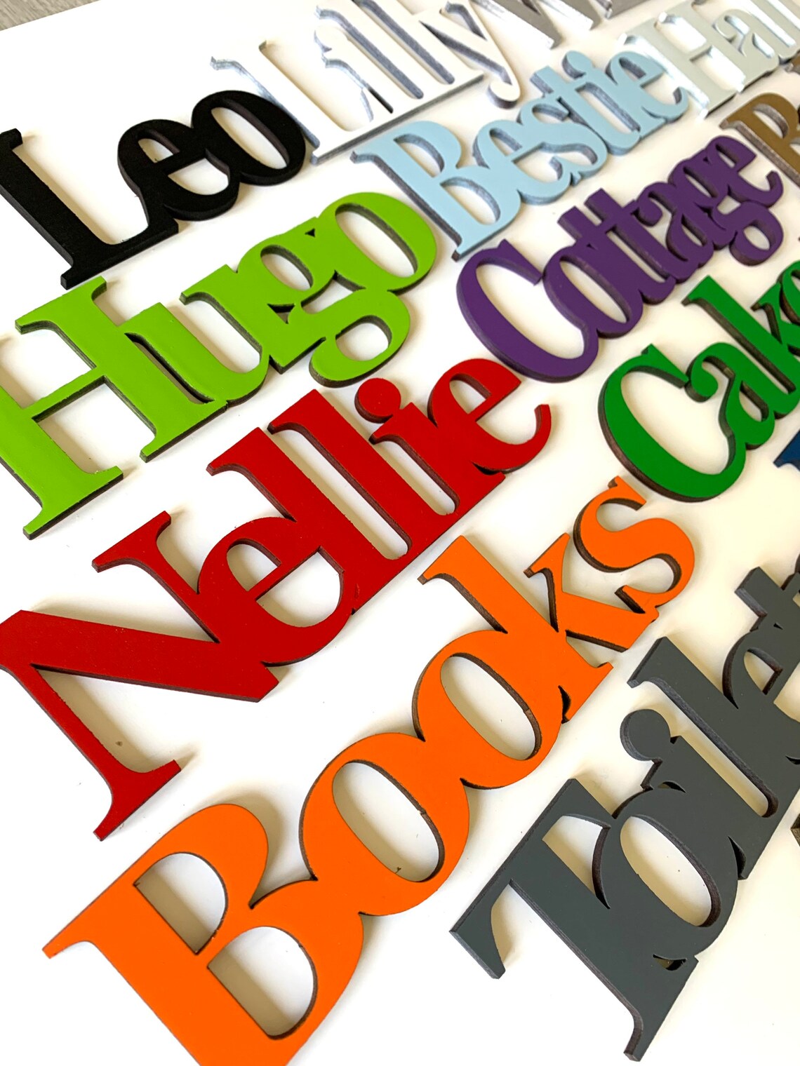 Georgian Wooden Letters Personalised Names Made to Orderper - Etsy