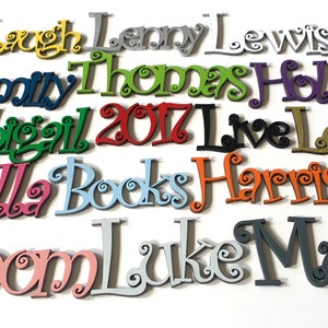 CURLZ Wooden Letters, Personalised Disney Names, Made to Order,per ...