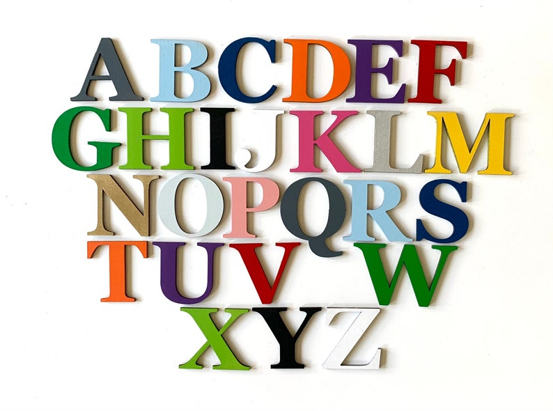 Georgian Wooden Letters, Painted for Free, Wooden Names, Wall Art ...