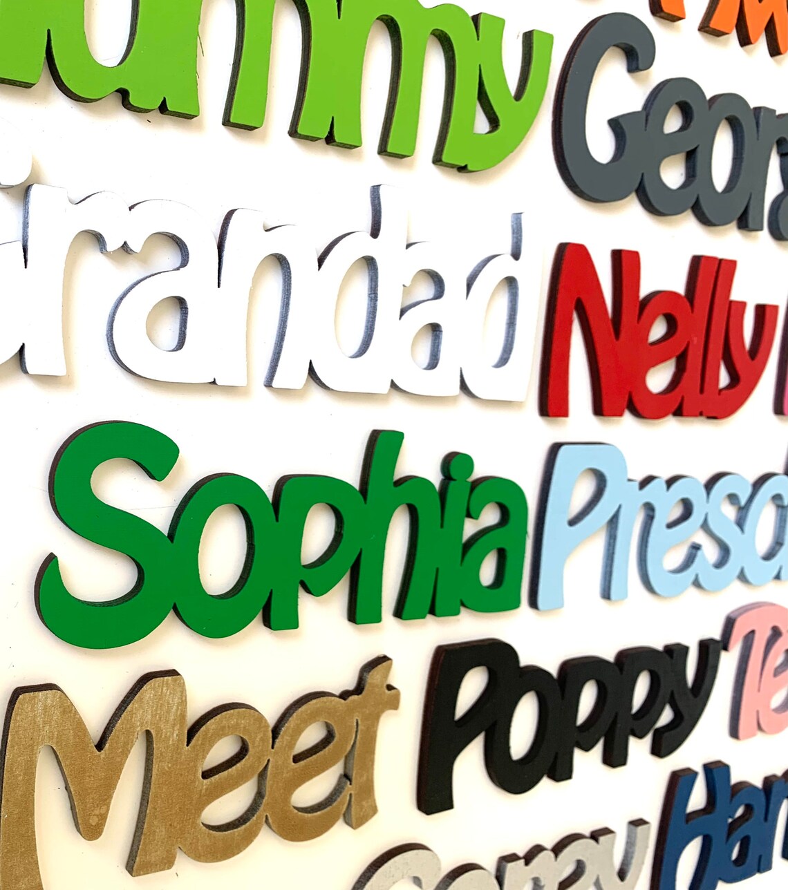 BOLD Wooden Letters Personalised Wooden Names Made to Order | Etsy