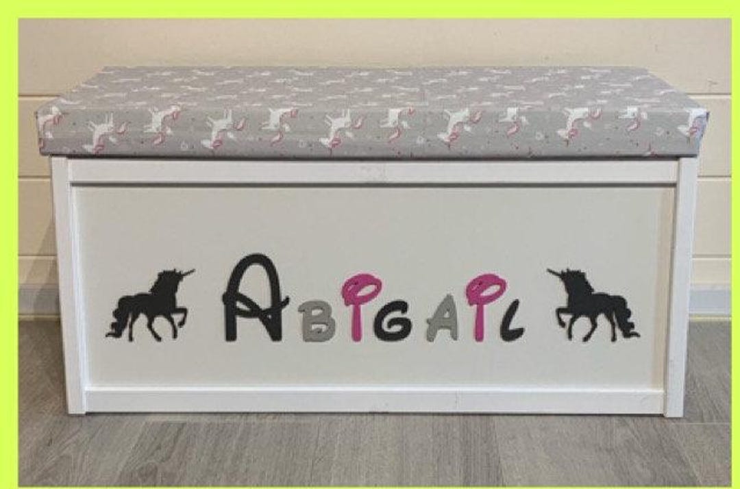 Personalised Toy Box Storage Chest Wooden - Etsy