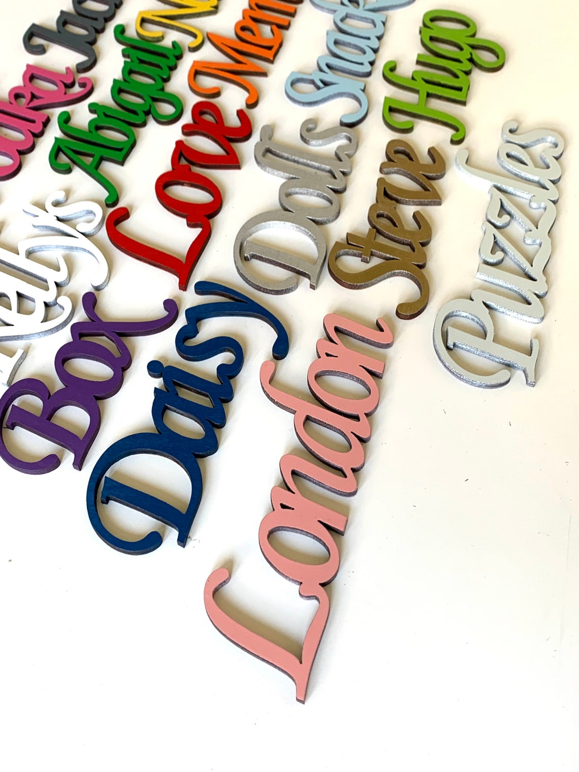 Toy Box Wooden Letters and Names Wall Art Personalised Names - Etsy