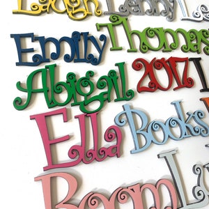 CURLZ Wooden Letters, Personalised Disney Names, Made to Order,per ...