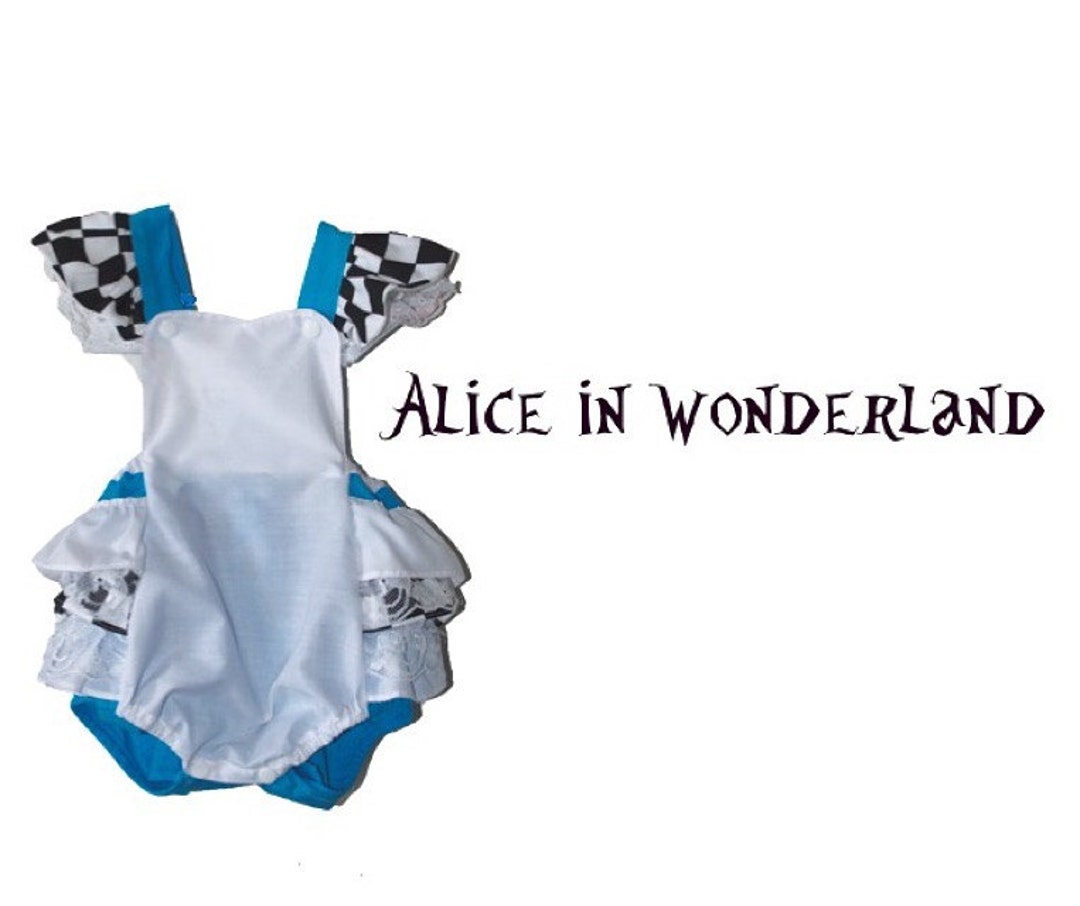 Disney's Alice in Wonderland Outfit Baby Romper Little Girl Toddler ...