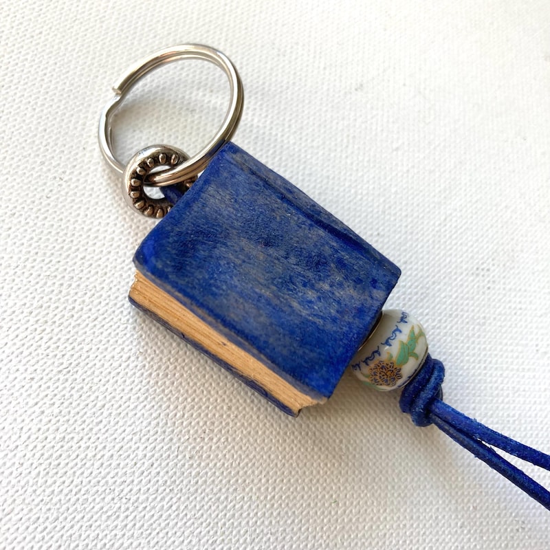 Holz blau schlüsselanhänger - Etsy.de