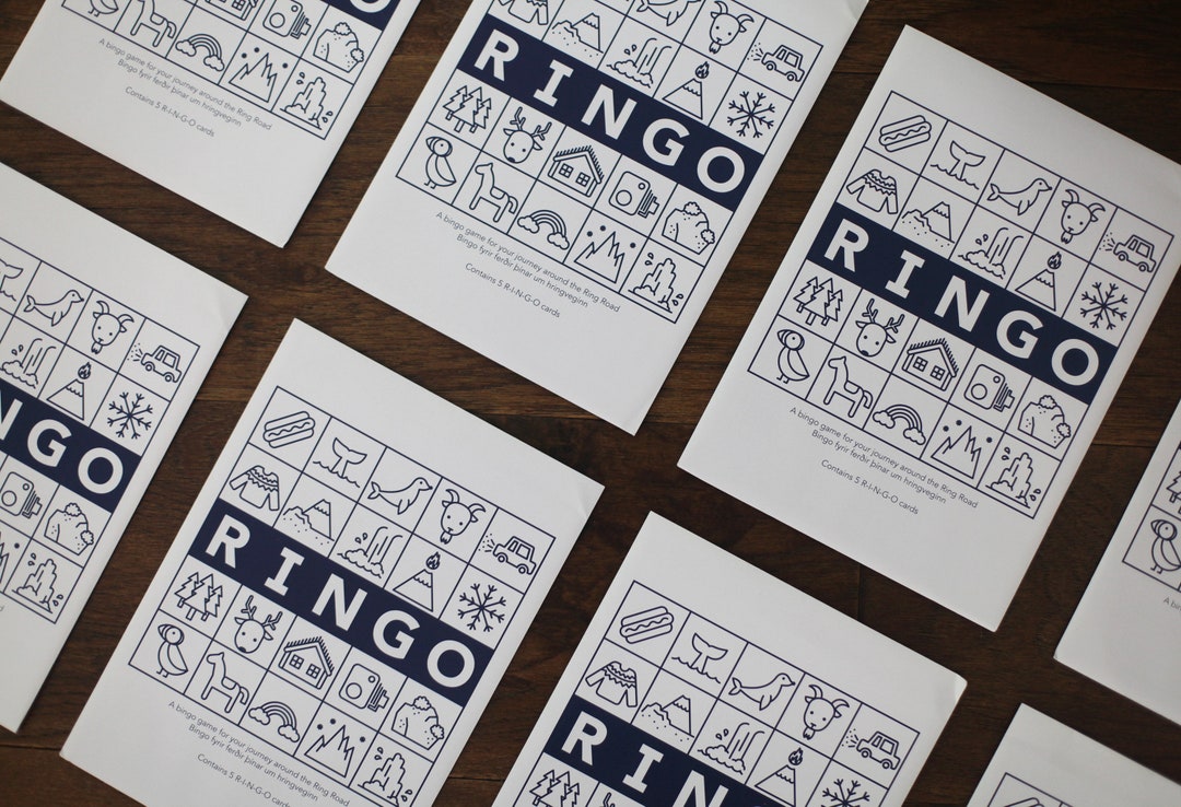 RINGO - an Icelandic Road Trip Bingo Game - Etsy