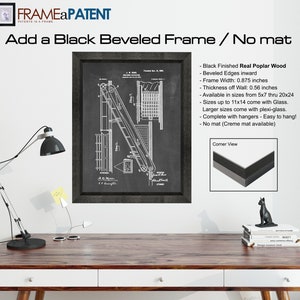 Escalator Patent Print Poster 1899 Historical Vintage Wall Art Great ...