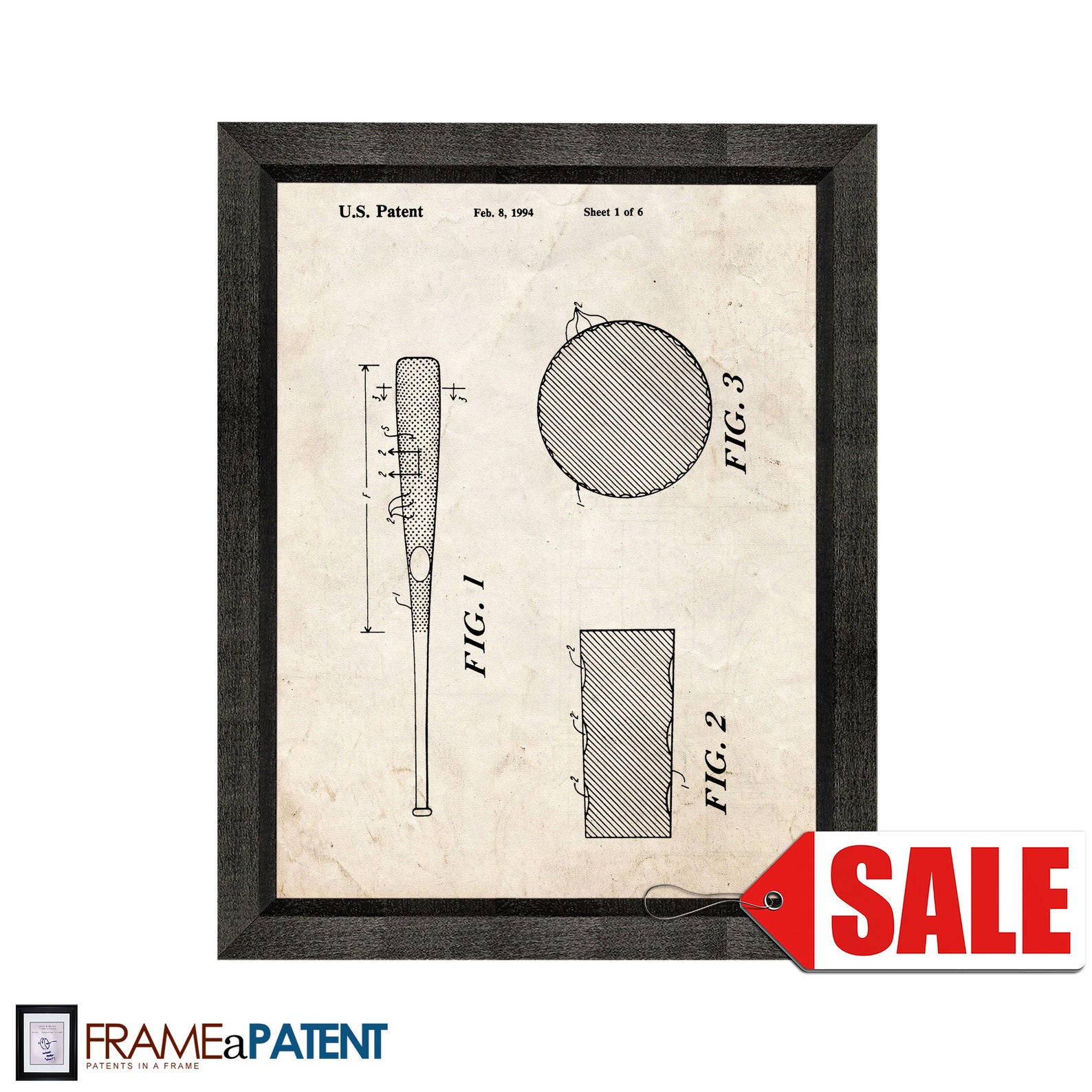 Reduced Aerodynamic Drag Baseball Bat Patent Print Poster - Etsy