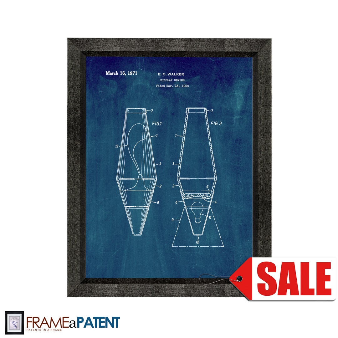 Lava Lamp Patent Print Poster - 1971 - Historical Vintage Wall Art ...