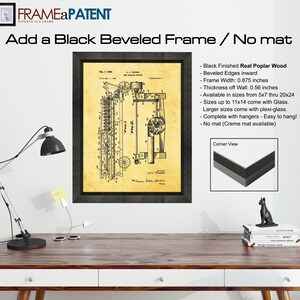Hemp Breaking Machine Patent Print Poster 1950 Historical Vintage Wall ...