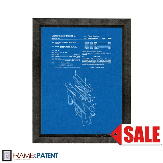 Paintball Gun Patent Print Poster 1999 Historical Vintage - Etsy