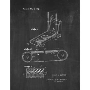 Exercise Treadmill Patent Print Poster - 1972 - Historical Vintage Wall ...