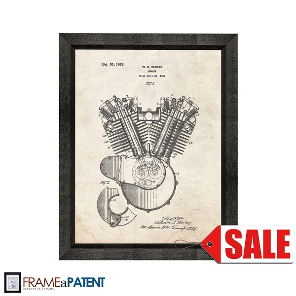 Harley Davidson Engine Poster - Etsy
